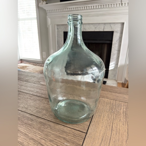 Accents | Elegant Glass Vase Blue Glass Large Size | Poshmark